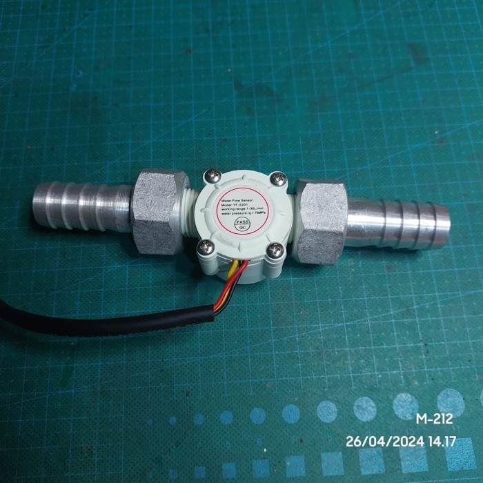Jual Flow Sensor Sea 1/2" & Nepel Aloy Almunium Drat dalam 1/2" Untuk ...
