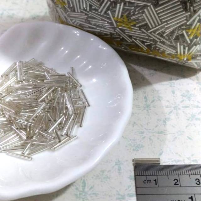 Jual HIASAN MANIK MANIK PERMATA Manik Payet Bambu Panjang 1,2 Cm Semi ...