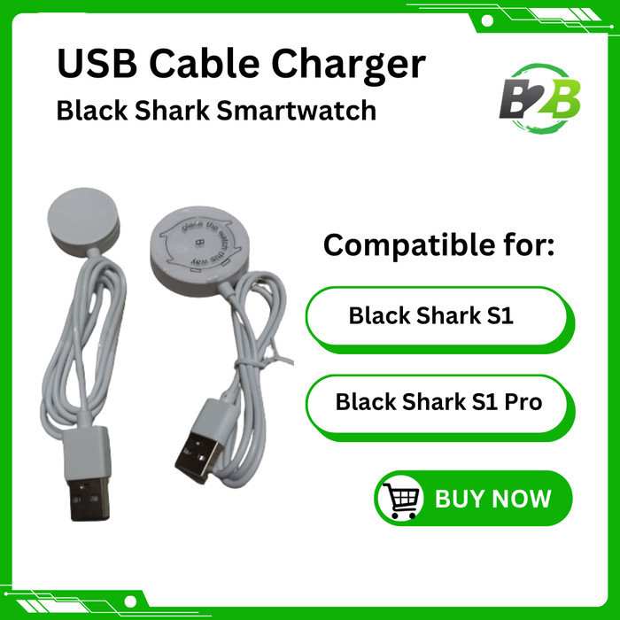 Jual USB Cable Charger for Black Shark S1 / S1 Pro Smartwatch Kabel ...