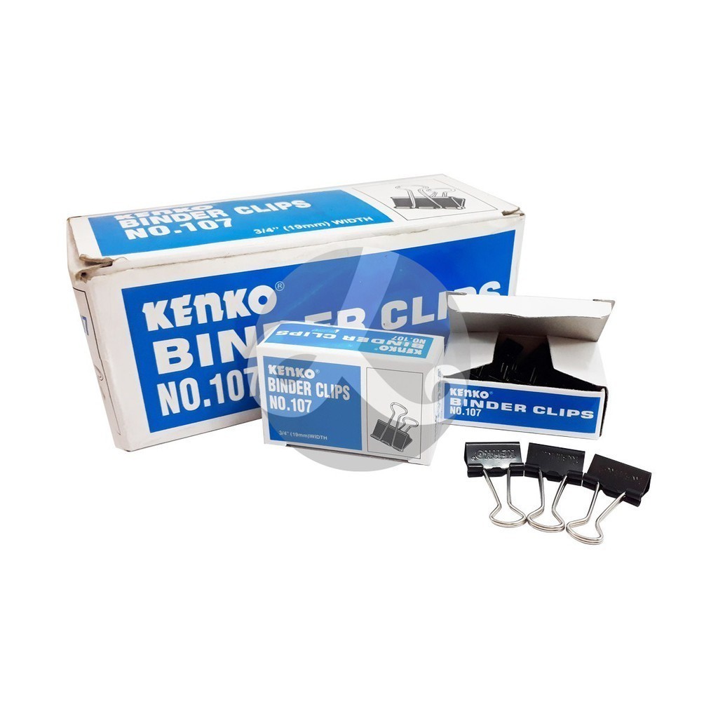 Jual Binder Clips Clip Klip Kenko No. 107 1 pack Isi 12 Pcs | Shopee ...