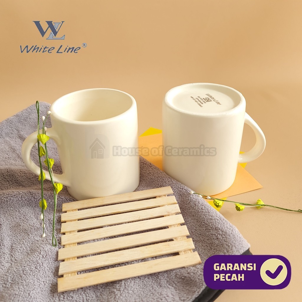 Jual WHITELINE Cangkir Mug Gelas Keramik Lucu Unik Hadiah STANDART Gift ...