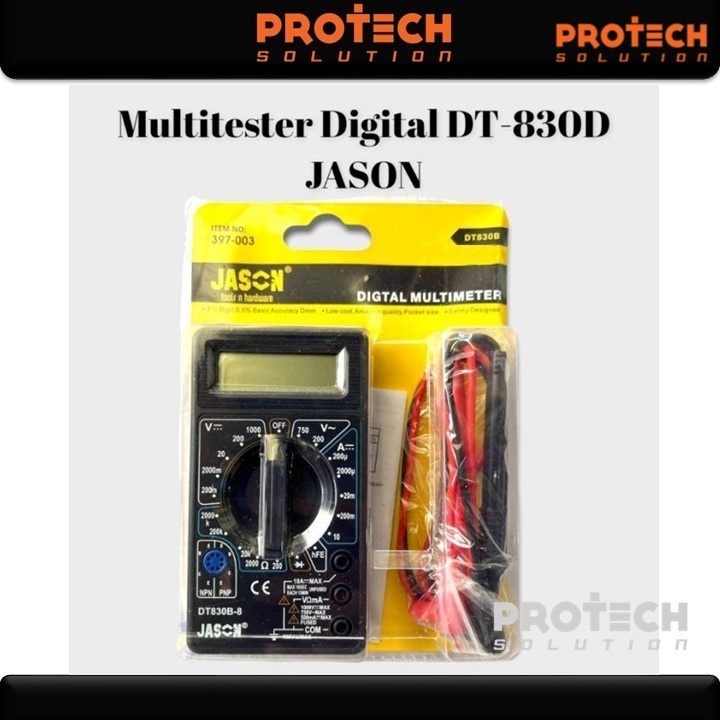 Jual JASON Multitester Digital DT 830D Multimeter Avometer Electric ...