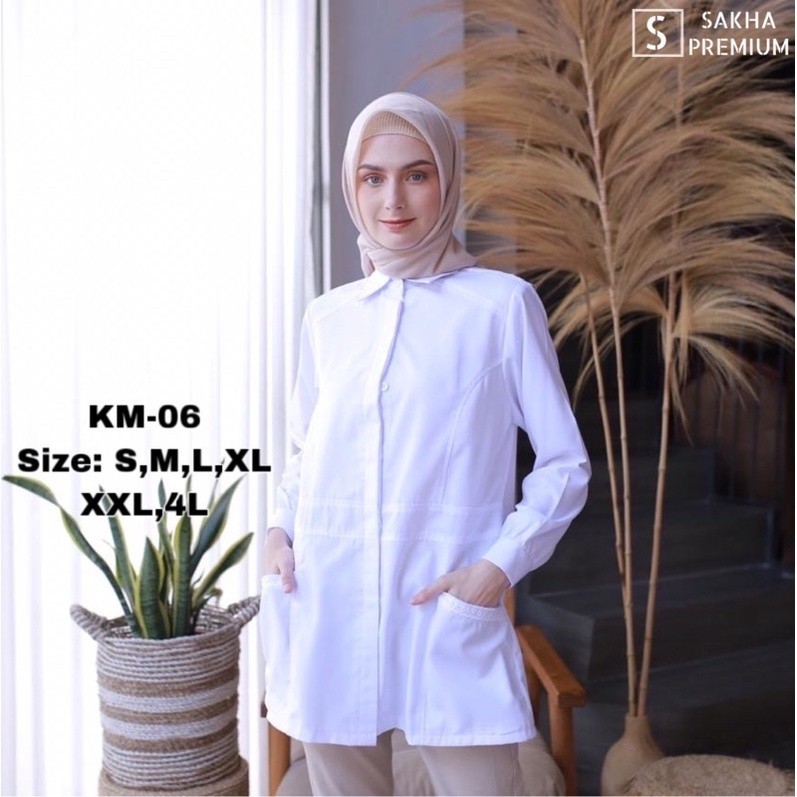 Jual Sakhapremium.id - Kemeja Baju Putih Kemeja PNS Atasan Kemeja Putih Wanita Kerja Murah ...