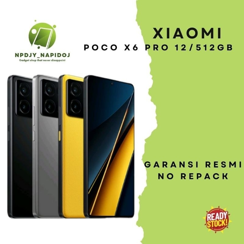 Jual XIAOMI Poco X6 Pro 5G 12/512 Garansi Resmi | Shopee Indonesia