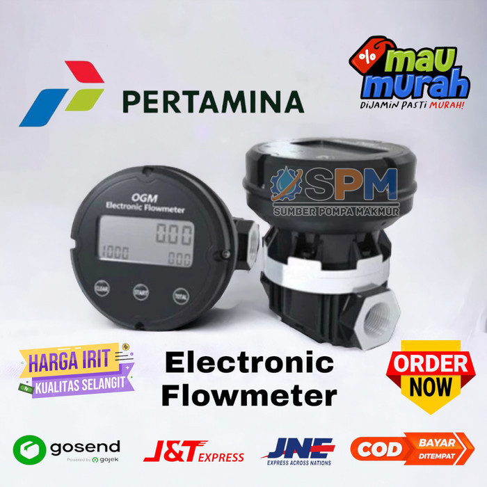 Jual FLOW METER 1 INCH DIGITAL OGM - OVAL GEAR FLOW METER DIGITAL DN25 ...