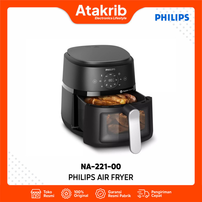 Jual PHILIPS AIR FRYER NA-221-00 / NA-221 Kapasitas 4.2L | Shopee Indonesia
