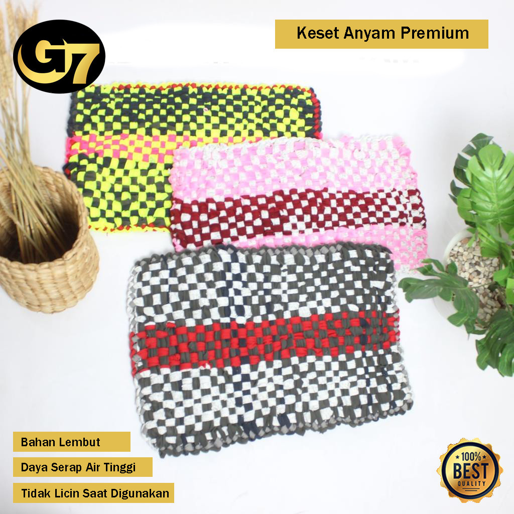 Jual Keset Kaki Kain Tebal Keset Anyam Kamar Mandi Dapur Jumbo Lembut ...