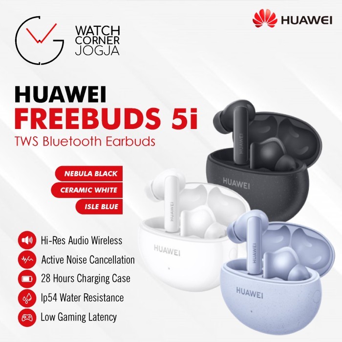 Jual HUAWEI FreeBuds 5i Wireless Earphone TWS Hi-Res Sound 42dB ANC ...