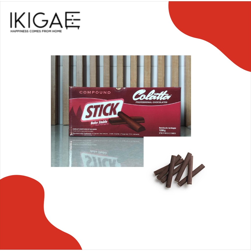 Jual COLATTA STICK BAKE STABLE / COKELAT COMPOUND BATANG / STIK REPACK ...