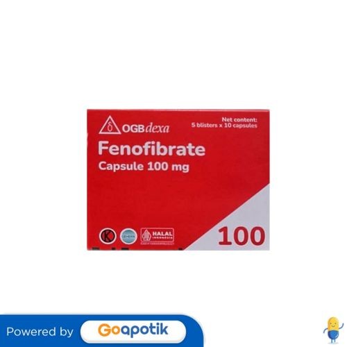 Jual Fenofibrate Ogb Dexa Medica 100 Mg Box 50 Kapsul / Kolesterol ...