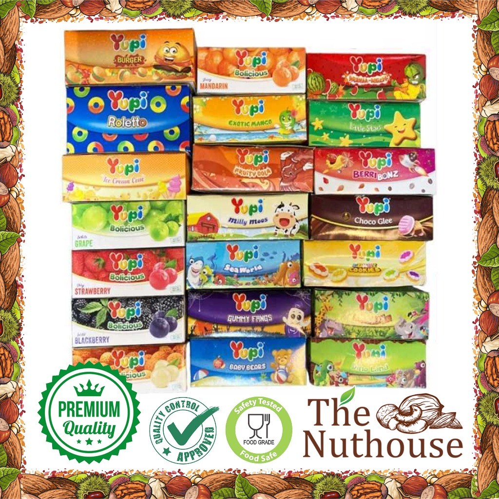 Jual YUPI Gummy Fangs Mix Bears Ice Cream Cone Little Star Exotic Mango ...