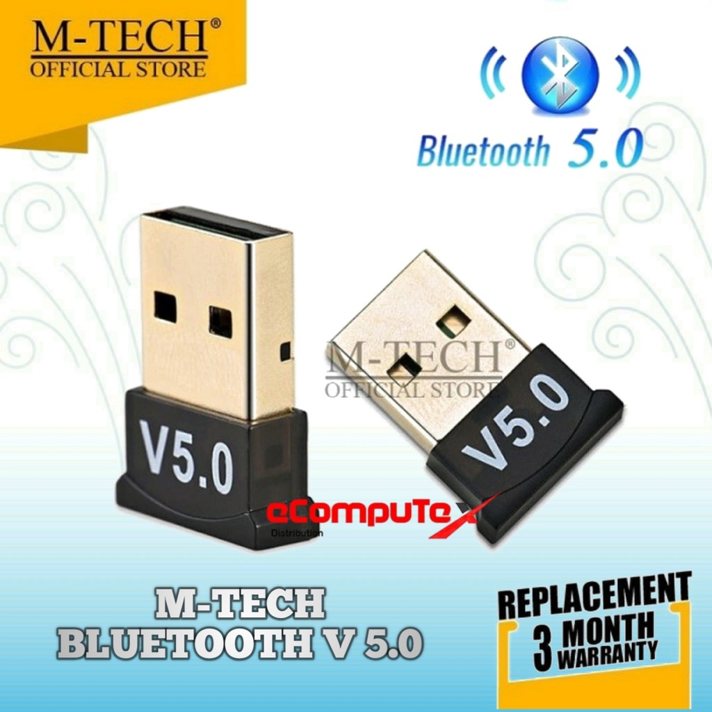 Jual M-TECH BLUETOOTH DONGLE USB VERSI 5.0 ADAPTER ORIGINAL | Shopee ...