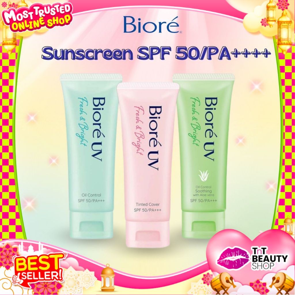 Jual Biore UV Fresh & Bright Instant Cover - Oil Control Matte Sunsncreen SPF 50+ PA ...