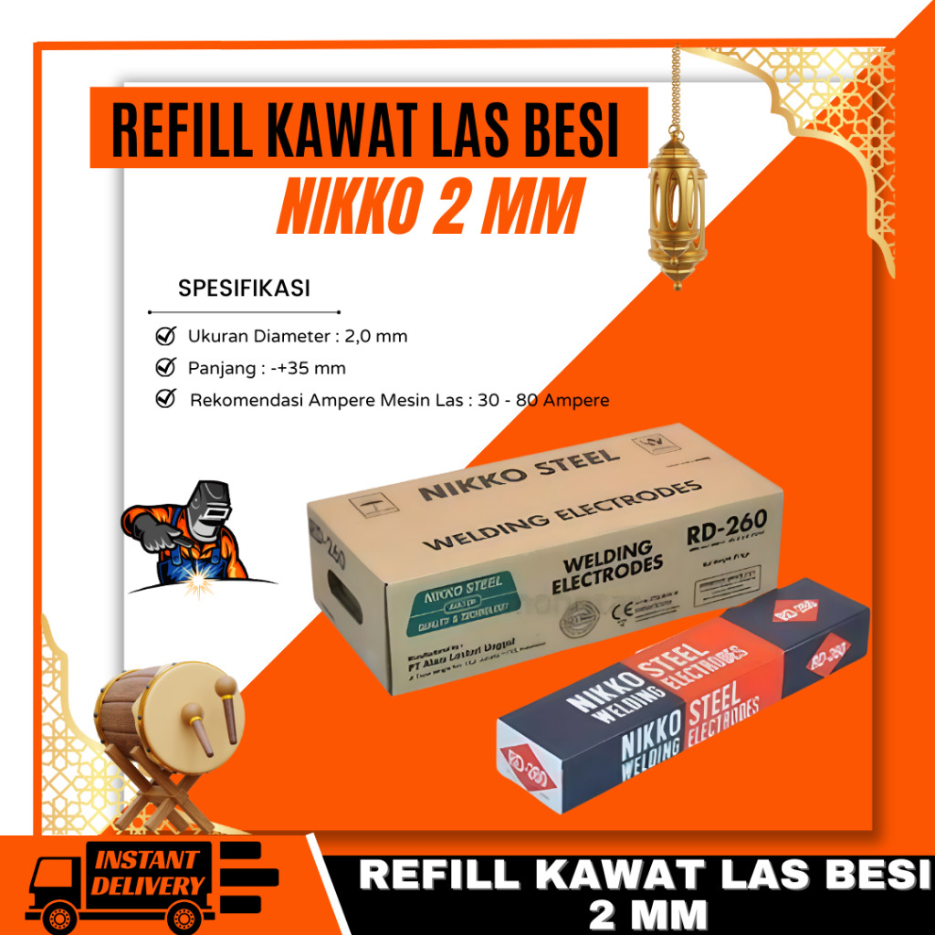 Jual Refill Kawat Las Besi 2mm RD460 NIKKO STEEL Fefil Isi Ulang Kawat ...
