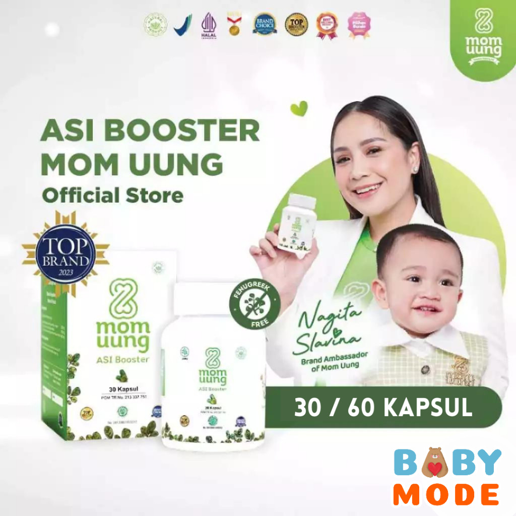 Jual MOM UUNG Asi Booster 30 60 Kapsul | Boster Susu Pelancar Pelancaran Asi Menyusui Ampuh ...