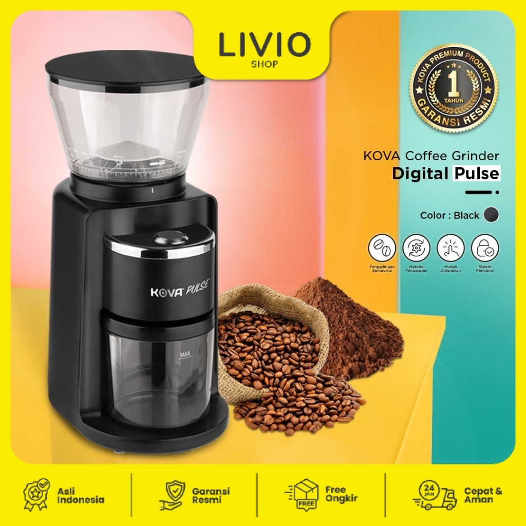 Jual Kova Pulse Mesin Giling Biji Kopi Coffee Maker Grinder Machine ...