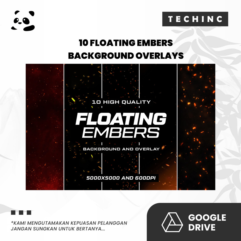 Jual 10 FLOATING EMBERS BACKGROUND OVERLAYS | Shopee Indonesia