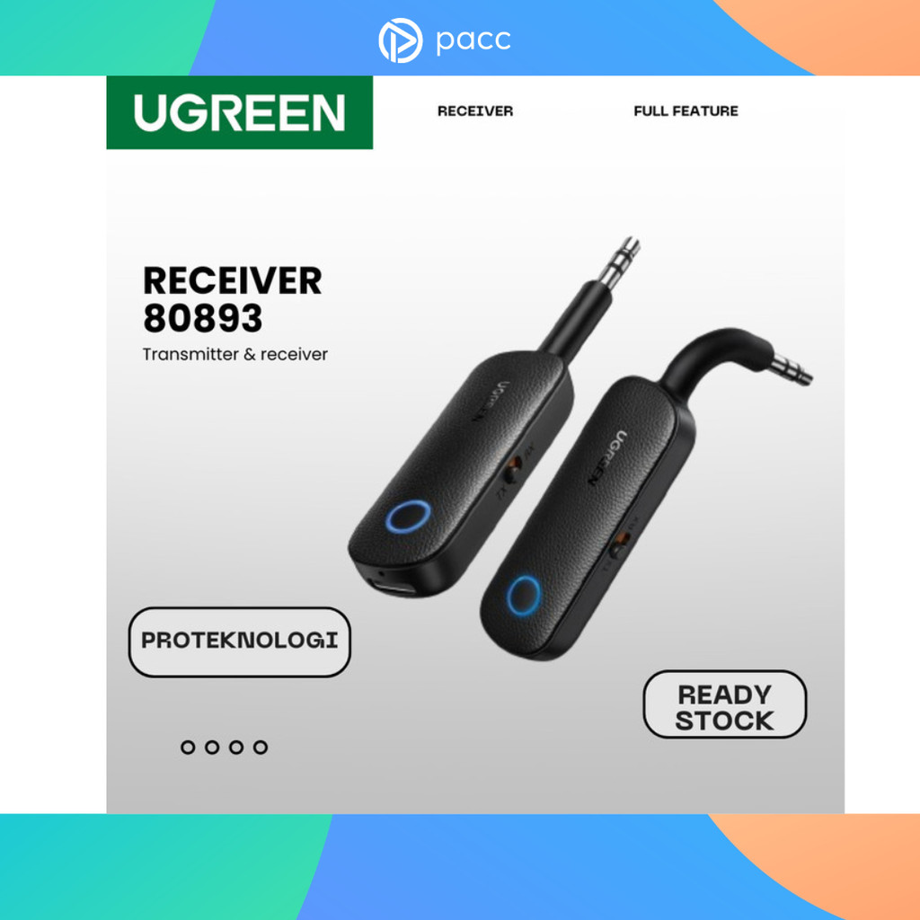 Jual UGREEN 80893 Bluetooth Receiver 5.0 Transmitter 2 IN 1 With 3.5mm | Shopee Indonesia