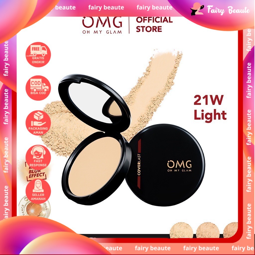 Jual OMG Oh My Glam Coverlast Two Way Cake Bedak Padat 12g TWC OMG ...