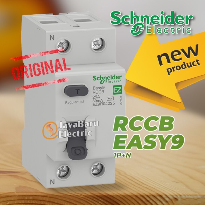 Jual SCHNEIDER RCCB ELCB Easy9 2P 1P+N 25A 40A 30ma | Shopee Indonesia