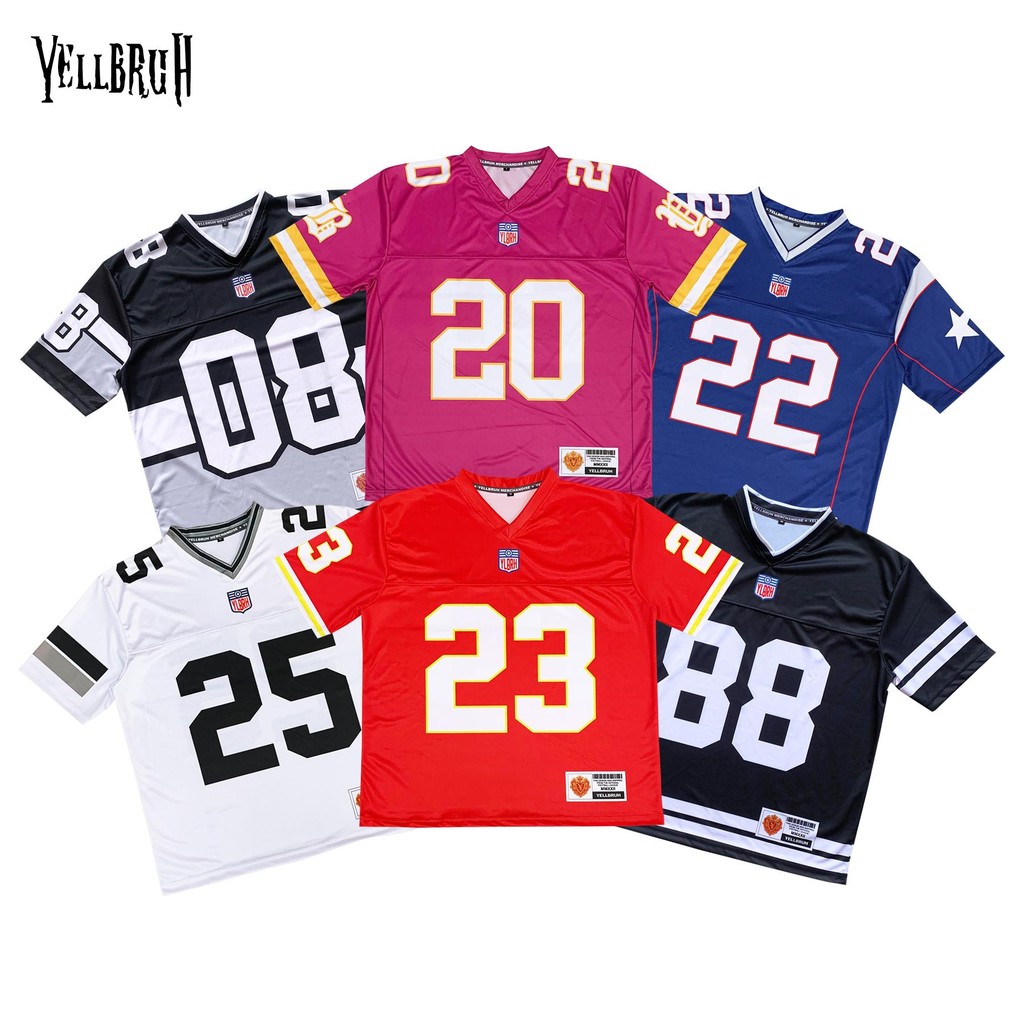 Jual Jersey NFL Oversize Series Number Rugby Streetwear Blok Core ...