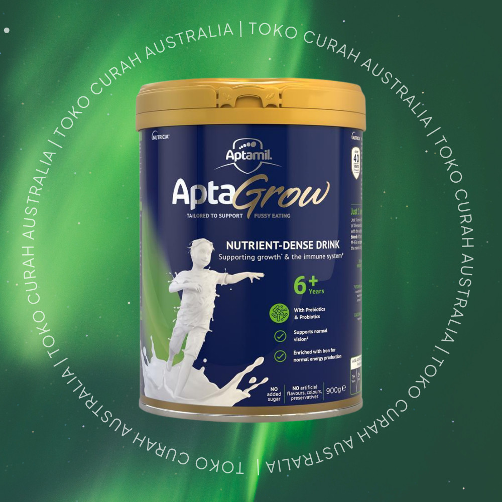 Jual AptaGrow Nutrient-Dense Milk Drink From 6+ Years 900g | Shopee ...