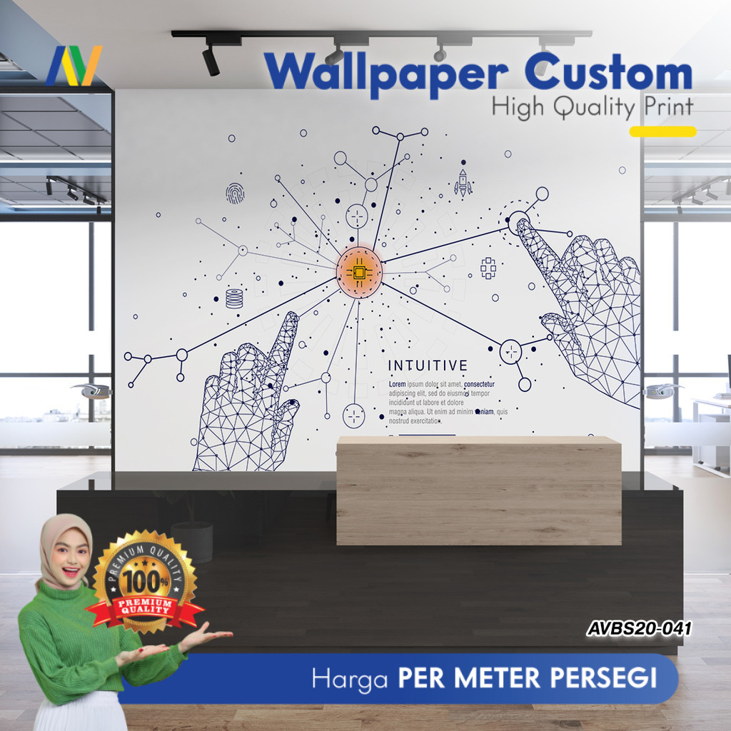 Jual Wallpaper Dinding Custom | Wallpaper Dinding Ruang Kerja ...
