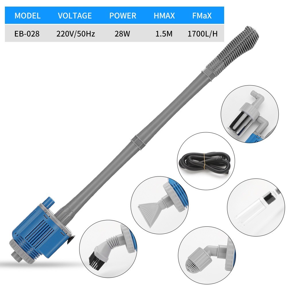 Jual Aquarium Gravel Cleaner - Electric Automatic Removable Vacuum ...
