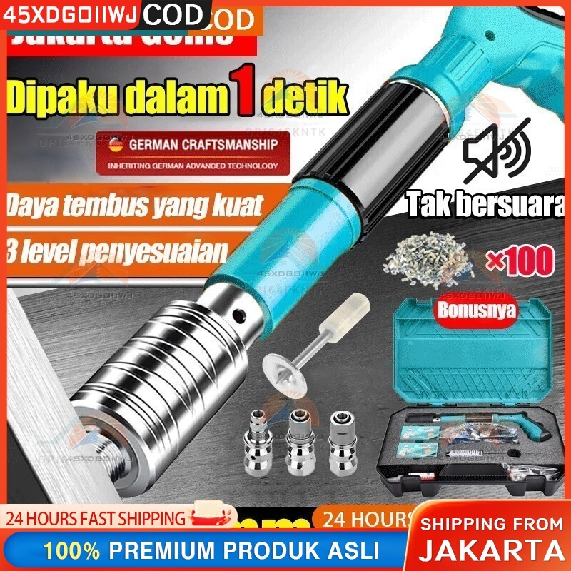 Jual Mini Stampset T500 Paku Beton Besi Ramset Mesin Stamp Alat Tembak ...