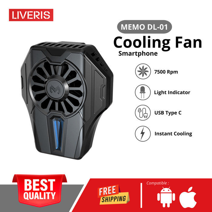 Jual MEMO Cooling Fan Gaming Cooler Kipas Pendingin HP Iphone Android ...
