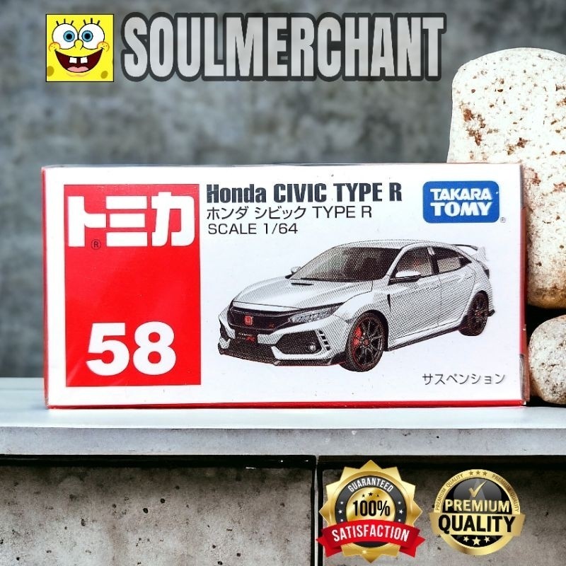 Jual TOMICA 58 HONDA CIVIC TYPE R FK8 PUTIH - EF NOVA JDM ESTILLO ...
