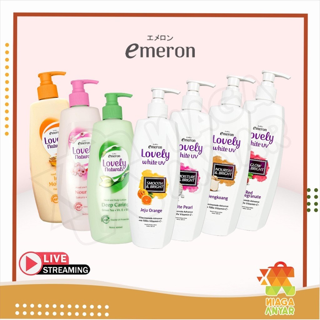 Jual NAS EMERON Lovely Natural White UV Hand and Body Lotion Series ...