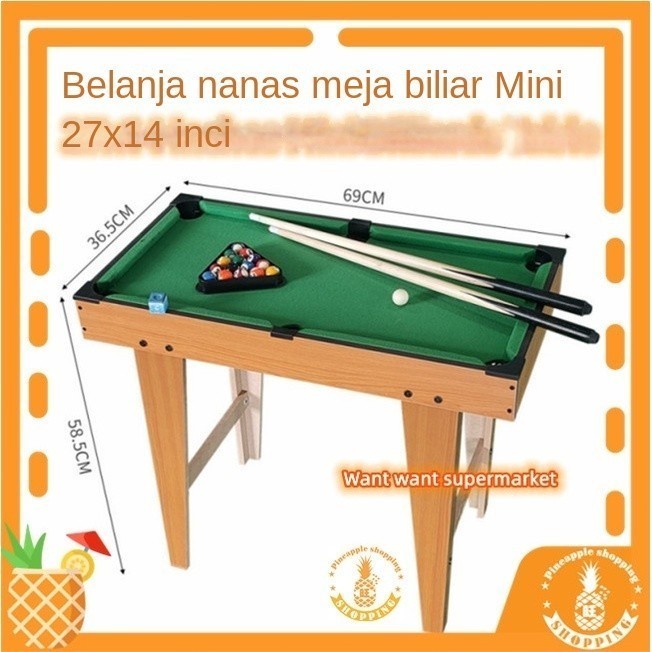 Jual New 36x20 Inches Mini Billiard Table For Kids Wooden Tabletop Pool ...