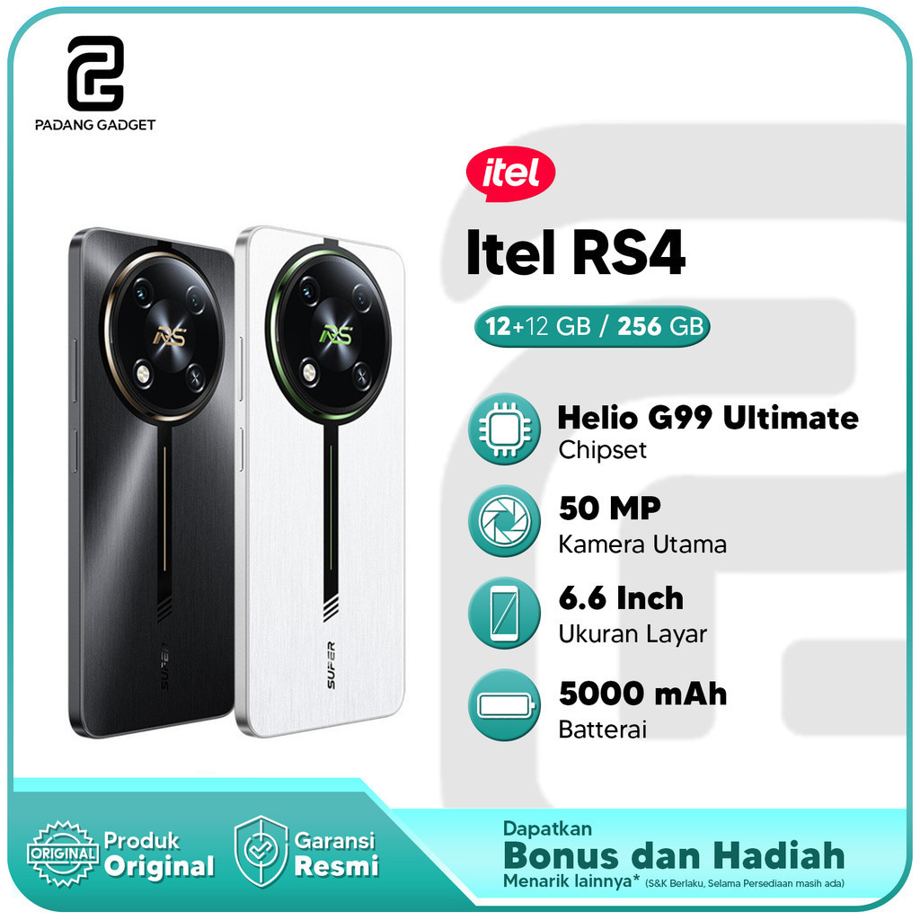 Jual Itel RS4 RAM 8/128GB 12/256GB Hp Smartphone Original Garansi Resmi ...