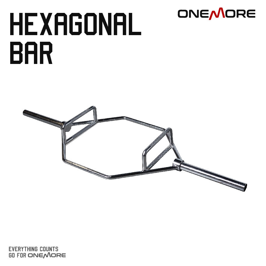 Jual ONE MORE Hexagonal Barbell Hex Trap Bar | Shopee Indonesia