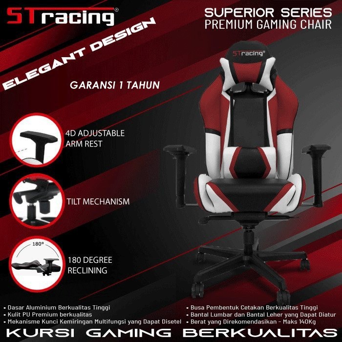 Jual KURSI GAMING KURSI GAMERS BANGKU GAMING CHAIR KURSI GAMERS ...