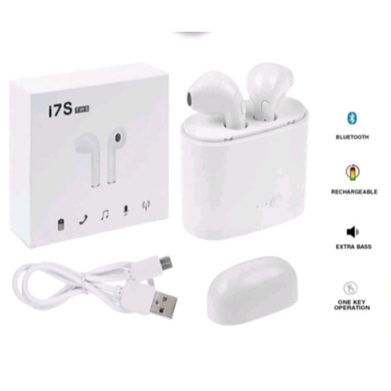 Jual Headset Headset Bluetooth Hf i7 MINI Earphone i7S wireless TWS ...