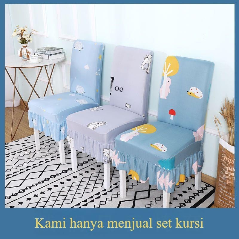 Jual Table cloth, chair cover, dining table, integrated chair, and ...