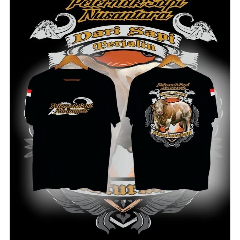 Jual kaos peternak sapi nusantara dari sapi terjalin silaturahmi ...