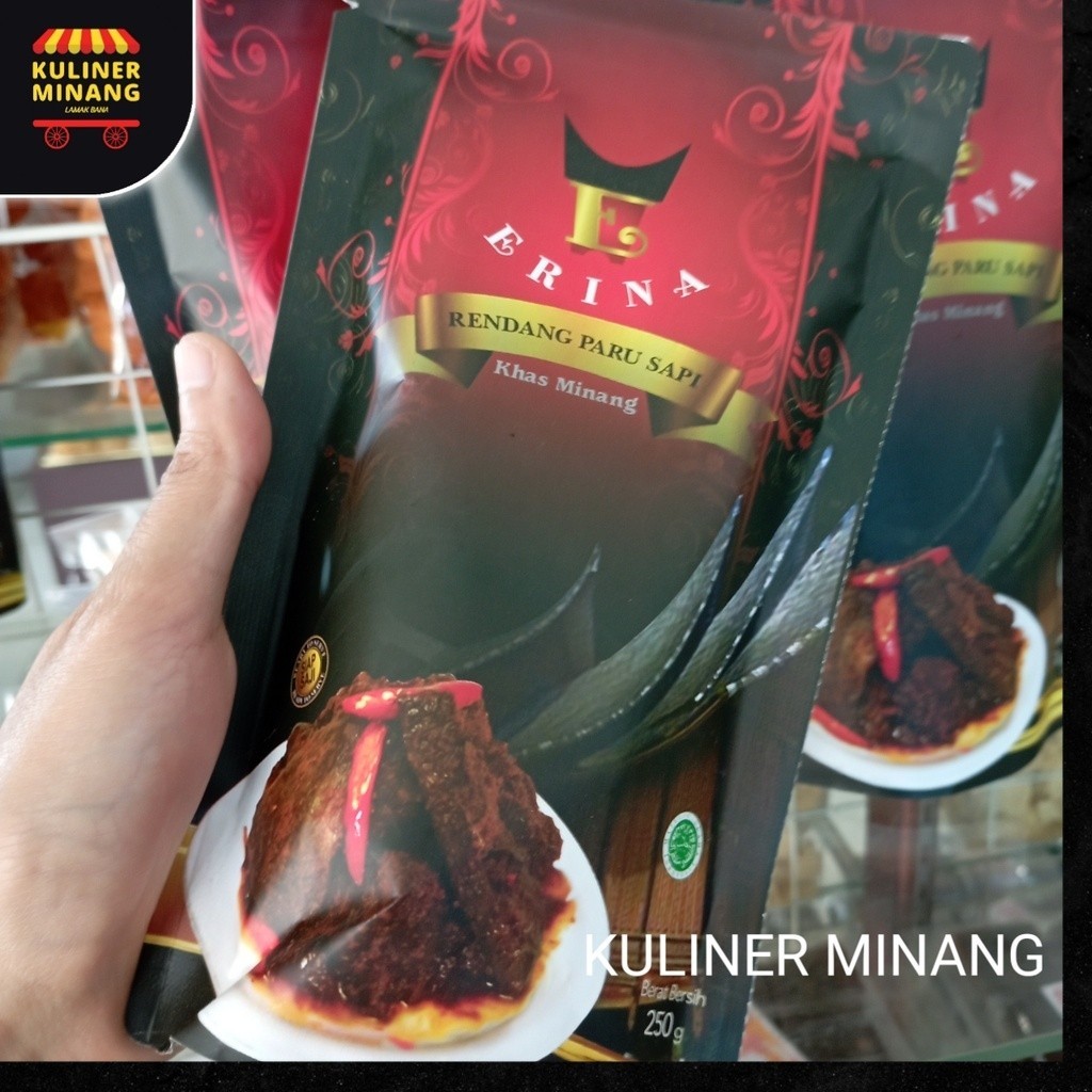 Jual Kuliner Minang Randang Paru Sapi Erina Oleh Oleh Cemilan Makanan ...