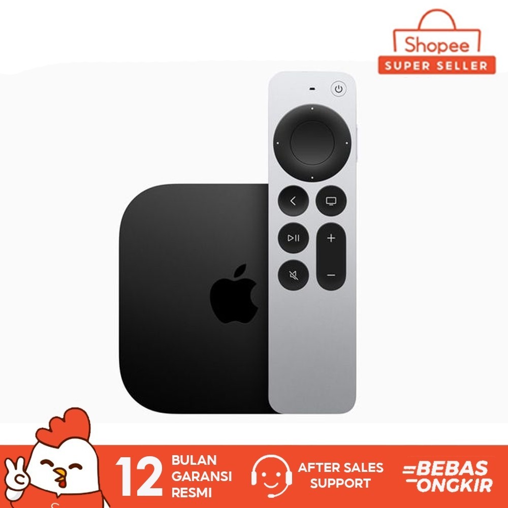 Jual Apple TV 4K 2022 3rd Gen 128GB Wi-Fi Ethernet / 64GB Wi-Fi Gen 7th | Shopee Indonesia