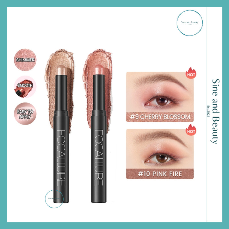Jual FOCALLURE Eyeshadow Pen Shimmer Eyeshadow Palette Soft Powder ...
