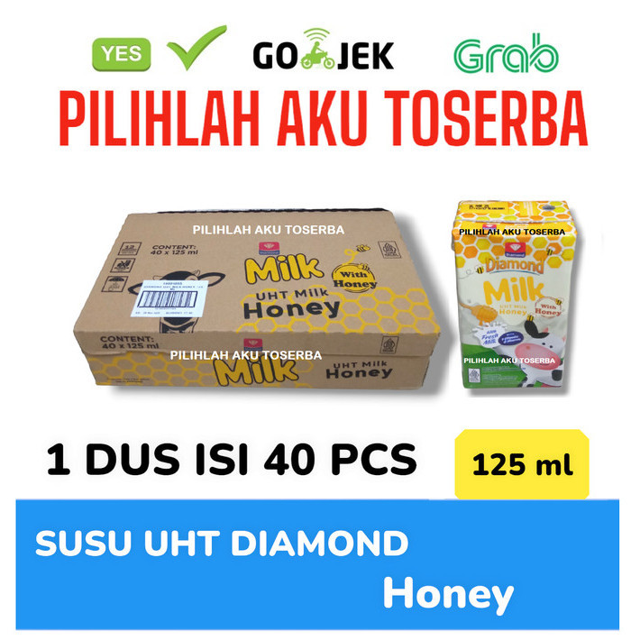 Jual Susu DIAMOND UHT Honey MINI 125 ml - (HARGA 1 DUS ISI 40 pcs) | Shopee Indonesia