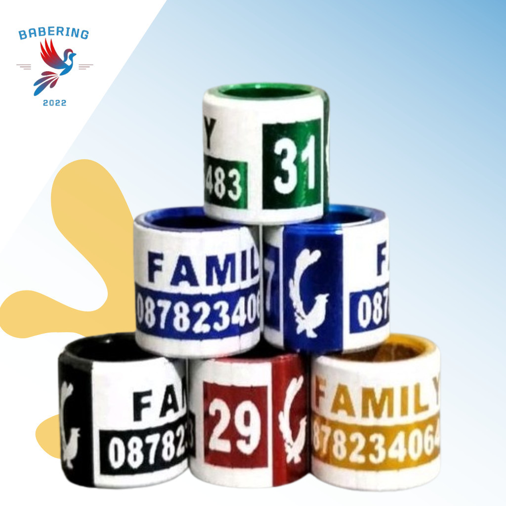 Jual 10 BIJI Ring Burung Murai Burung Merpati Perkutut Lovebird Kenari ...