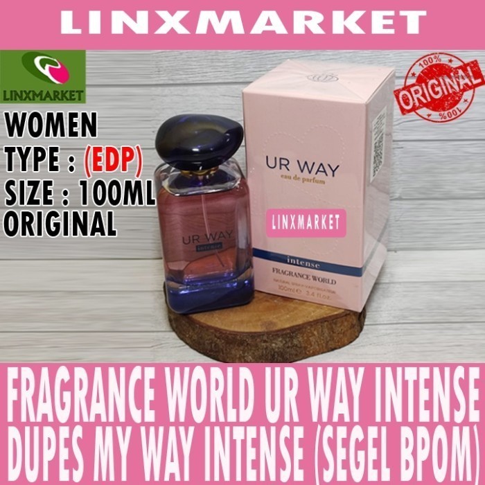 Jual FRAGRANCE WORLD UR WAY INTENSE FOR WOMEN EDP 100ML (BOX SEGEL+BPOM ...