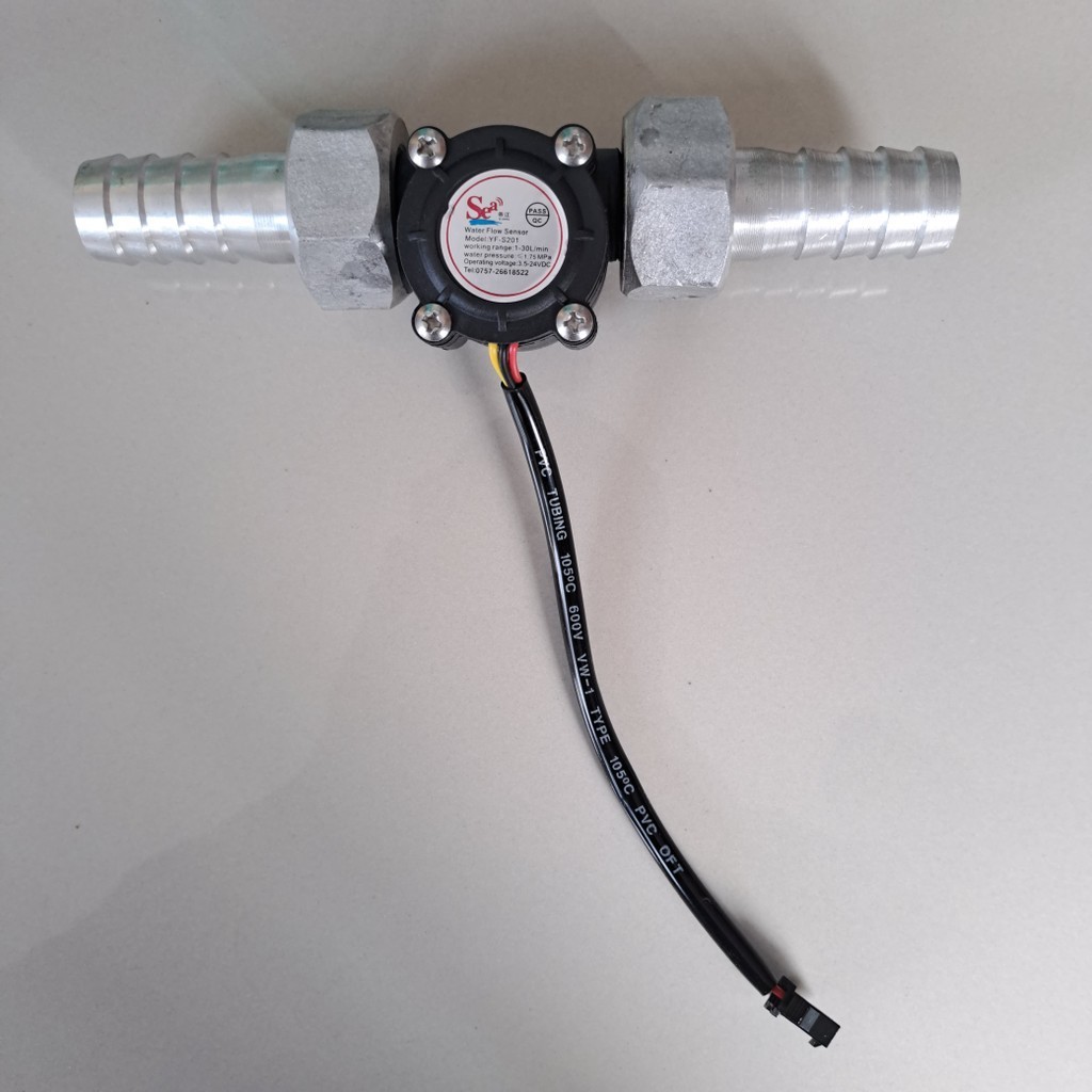 Jual Flow Sensor Sea 1/2" & Nepel Aloy Almunium Drat dalam 1/2" Untuk ...
