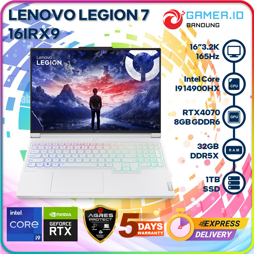 Jual LENOVO LEGION 7 16 I9 14900HX RTX4070 32GB 1TB 16" 3.2K IPS 165HZ ...