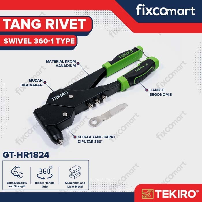 Jual TEKIRO TANG RIVET SWIVEL 360-1 TYPE | Shopee Indonesia