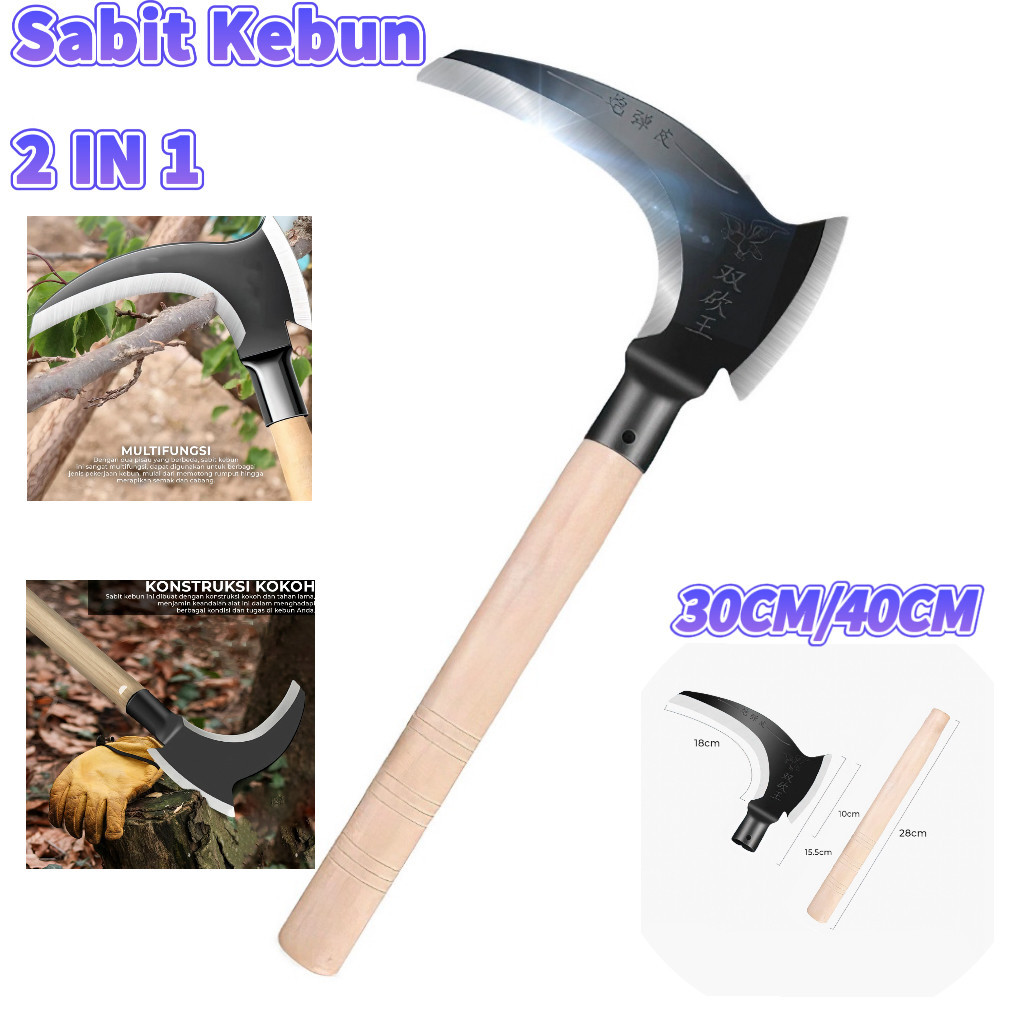 Jual Pemangkas Sabit kapak Ganda Pemangkas Rumput Multifungsi 6722/ART ...