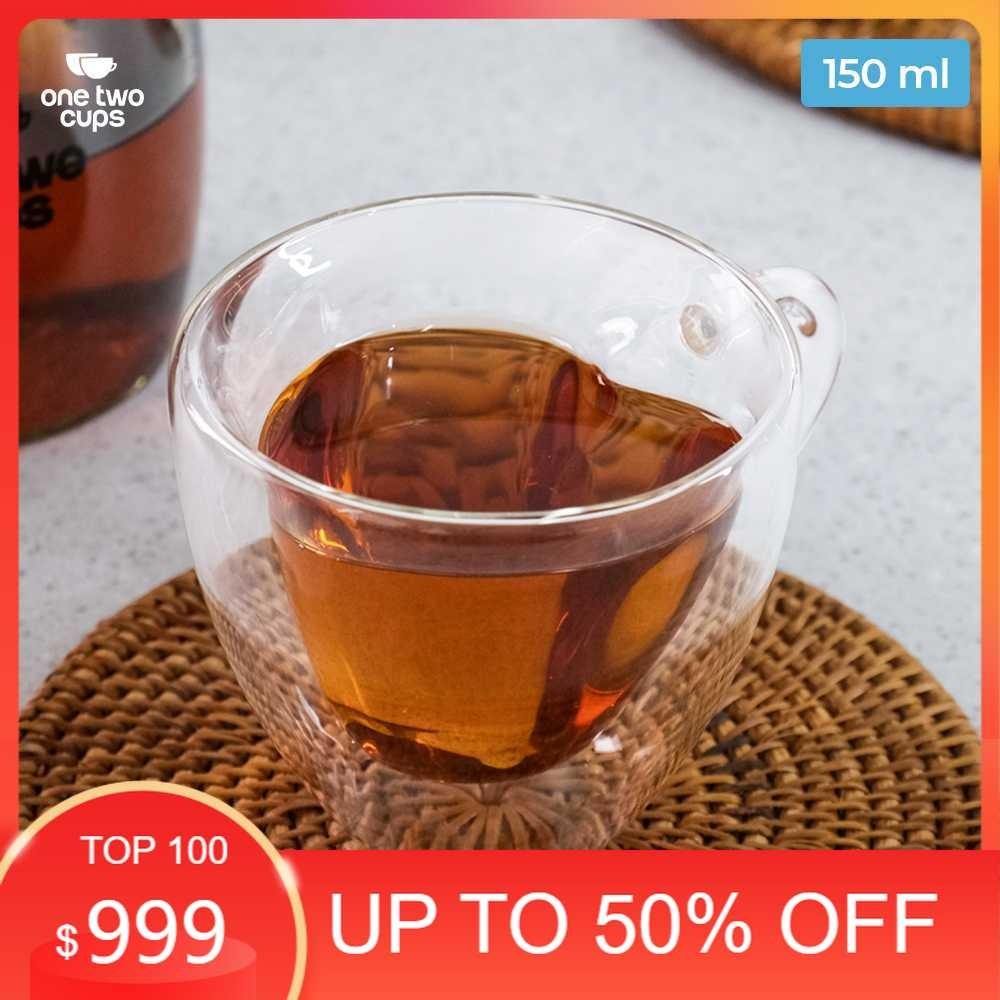 Jual Jual One Two Cups Cangkir Kopi Anti Panas Double Wall Love Series 150ml | Shopee Indonesia